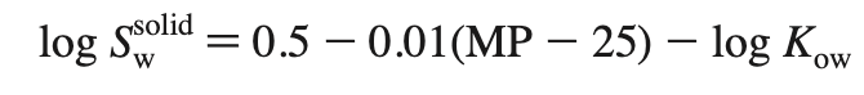 BucketListPapers 60/100: The General Solubility Equation. | MedChemica